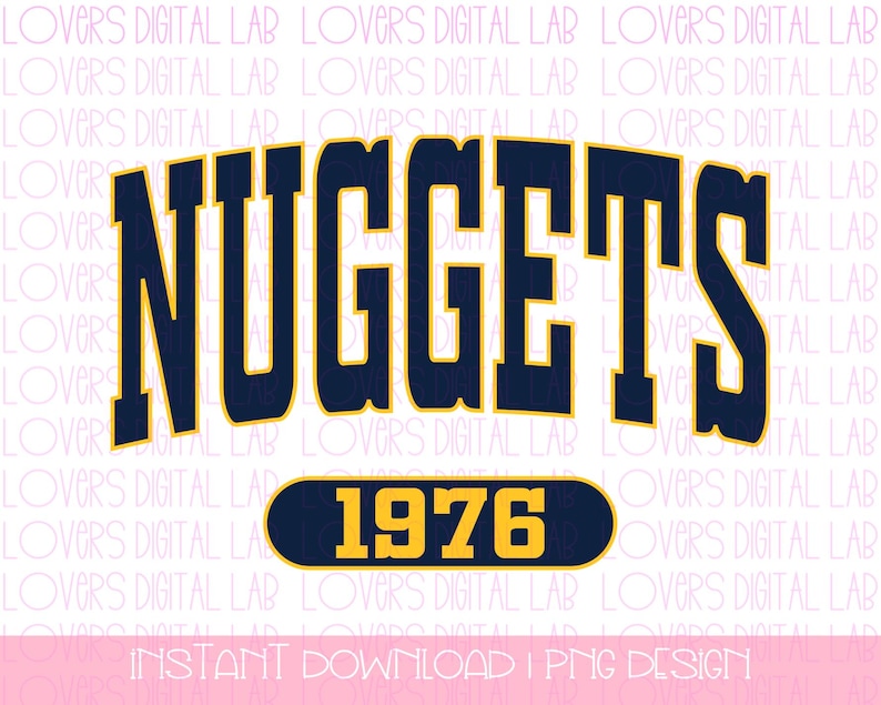 Denver Nuggets Logo PNG | Instant Download | Basketball Digital File ...
