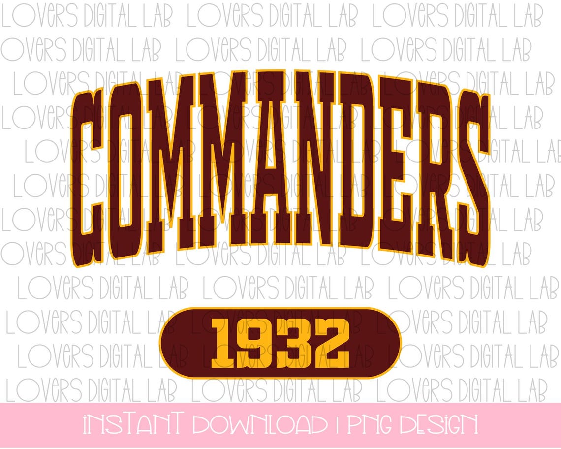 Washington Commanders PNG, Commanders Mascot Trendy Logo, Game Day ...