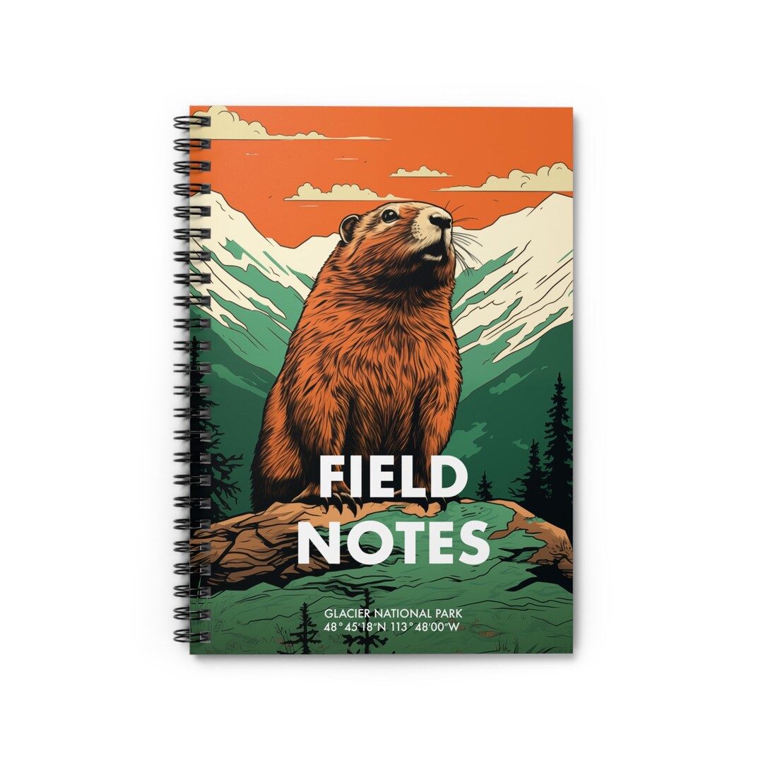 FIELD NOTES | Spiral Notebook | Glacier National Park | Pocket Notebook ...