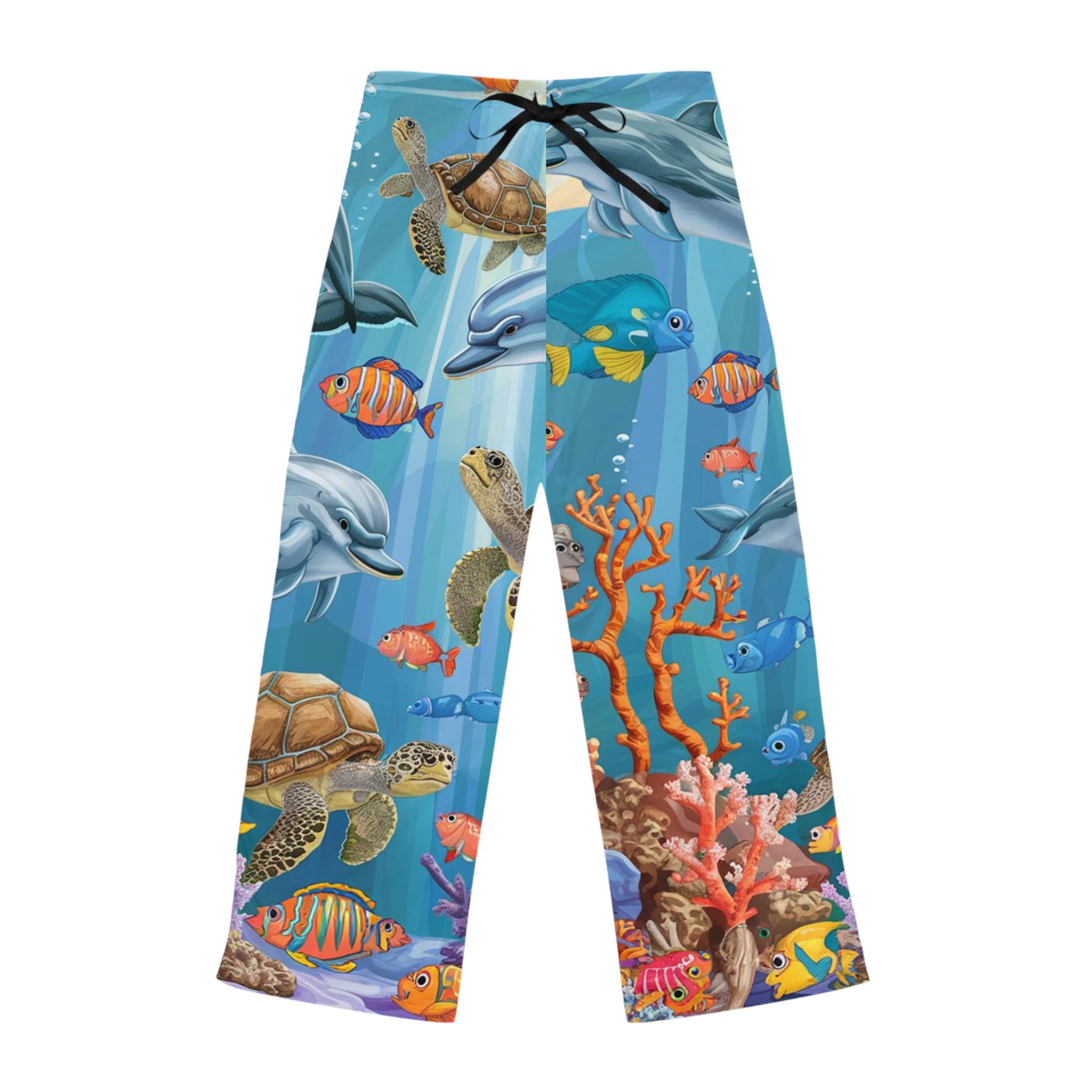 Underwater Scene With Friendly Sea Creatures Such as Dolphins, Turtles ...