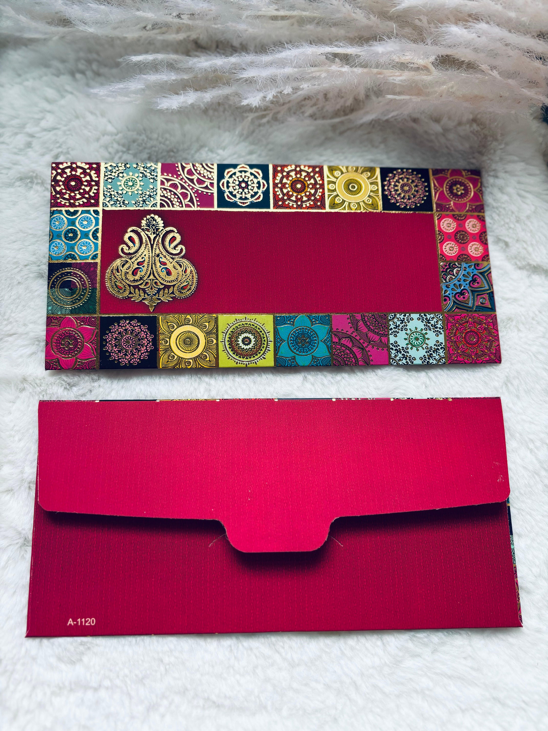 Fancy Money Gift Envelopes: Ethnic Design With Gold Seals (pack of 10 ...
