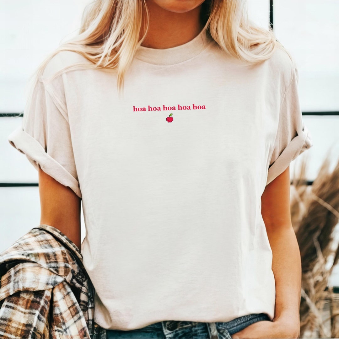 Hoa Hoa Hoa Apple Twilight Trendy Unisex Tee, Cozy Graphic Shirt ...