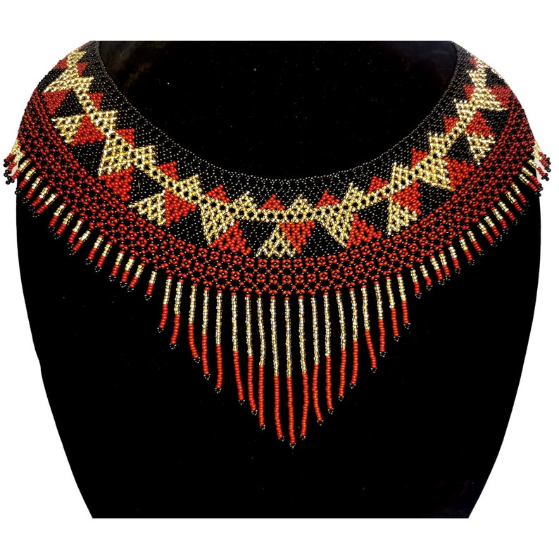 Handmade Necklace Huichol Necklace Mexican Beaded Necklace Indigenous ...