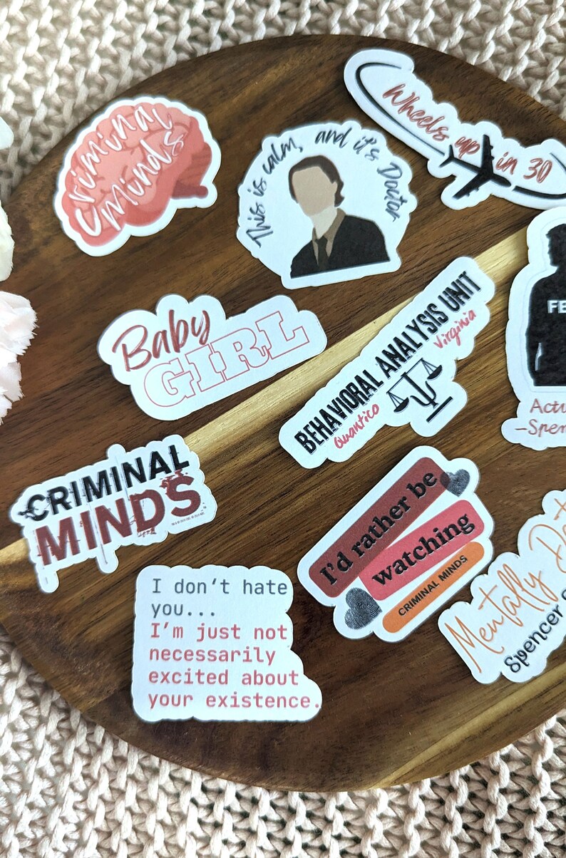 Criminal Minds Sticker Bundle Holographic Overlay Perfect for Bookish ...