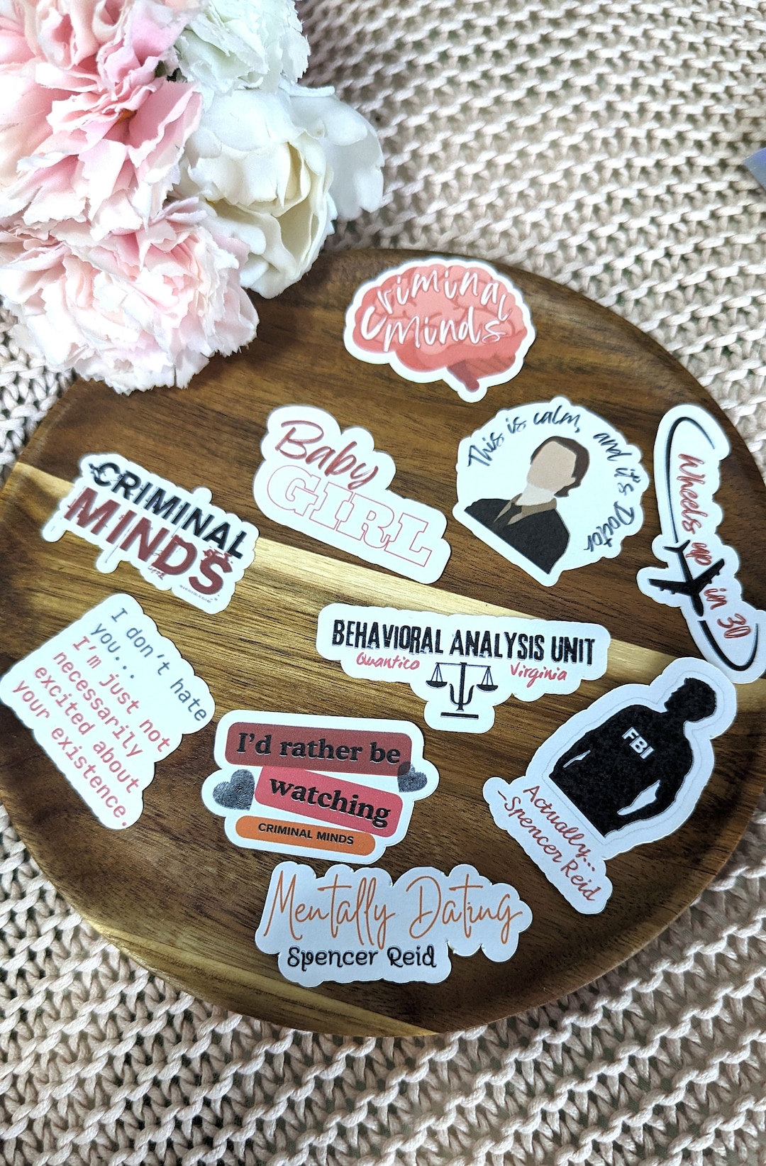 Criminal Minds Sticker Bundle Holographic Overlay Perfect for Bookish ...