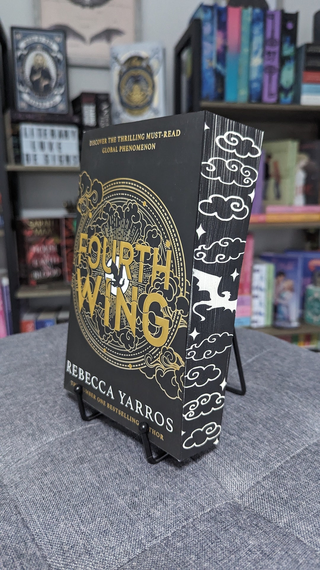 Fourth Wing Paperback Sprayed Edge Book Collectors Edition Hand Painted ...