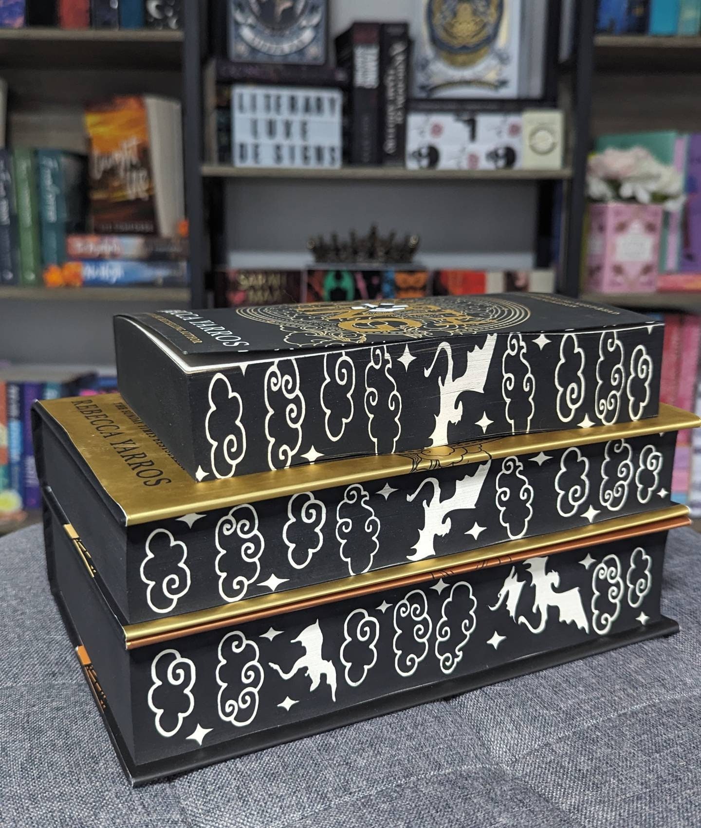 Fourth Wing Paperback Sprayed Edge Book Collectors Edition Hand Painted ...