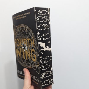 Fourth Wing Paperback Sprayed Edge Book Collectors Edition Hand Painted ...