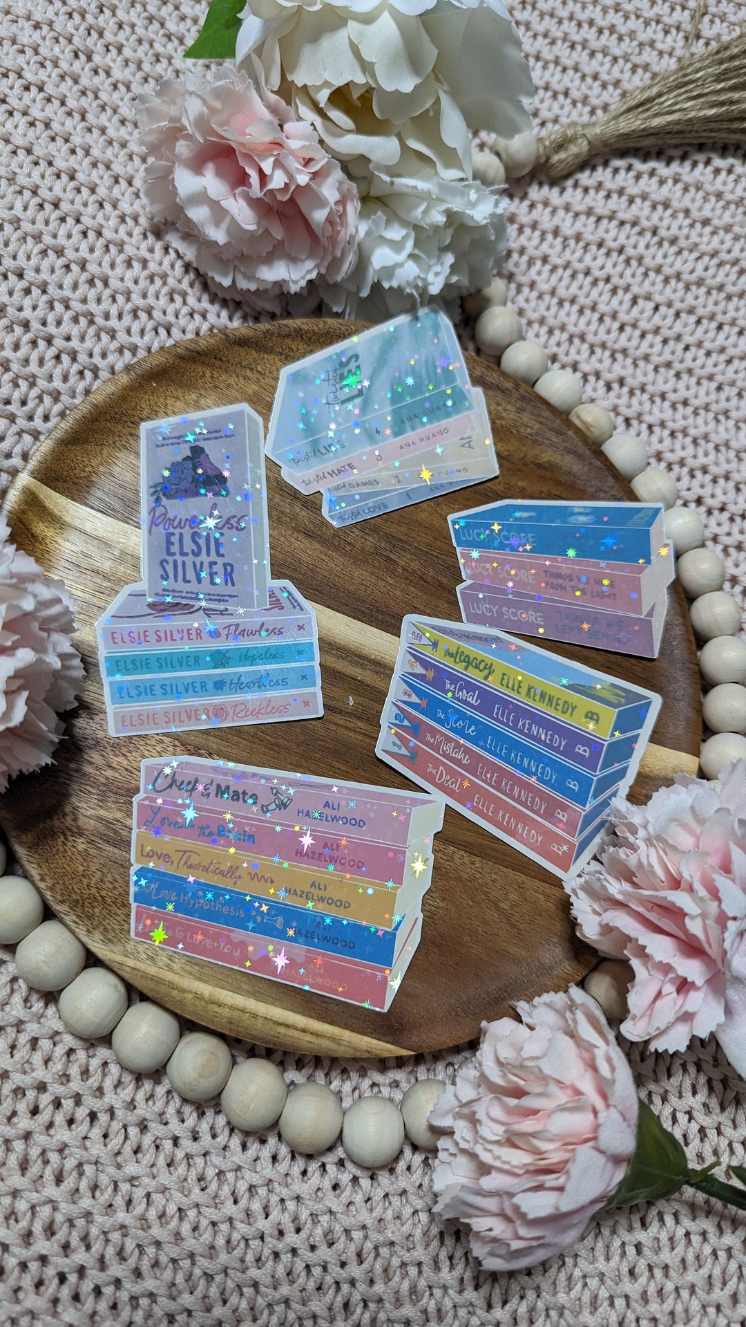 Book Stack Sticker Bundle | Ana Huang Ali Hazelwood Elsie Silver Lucy ...