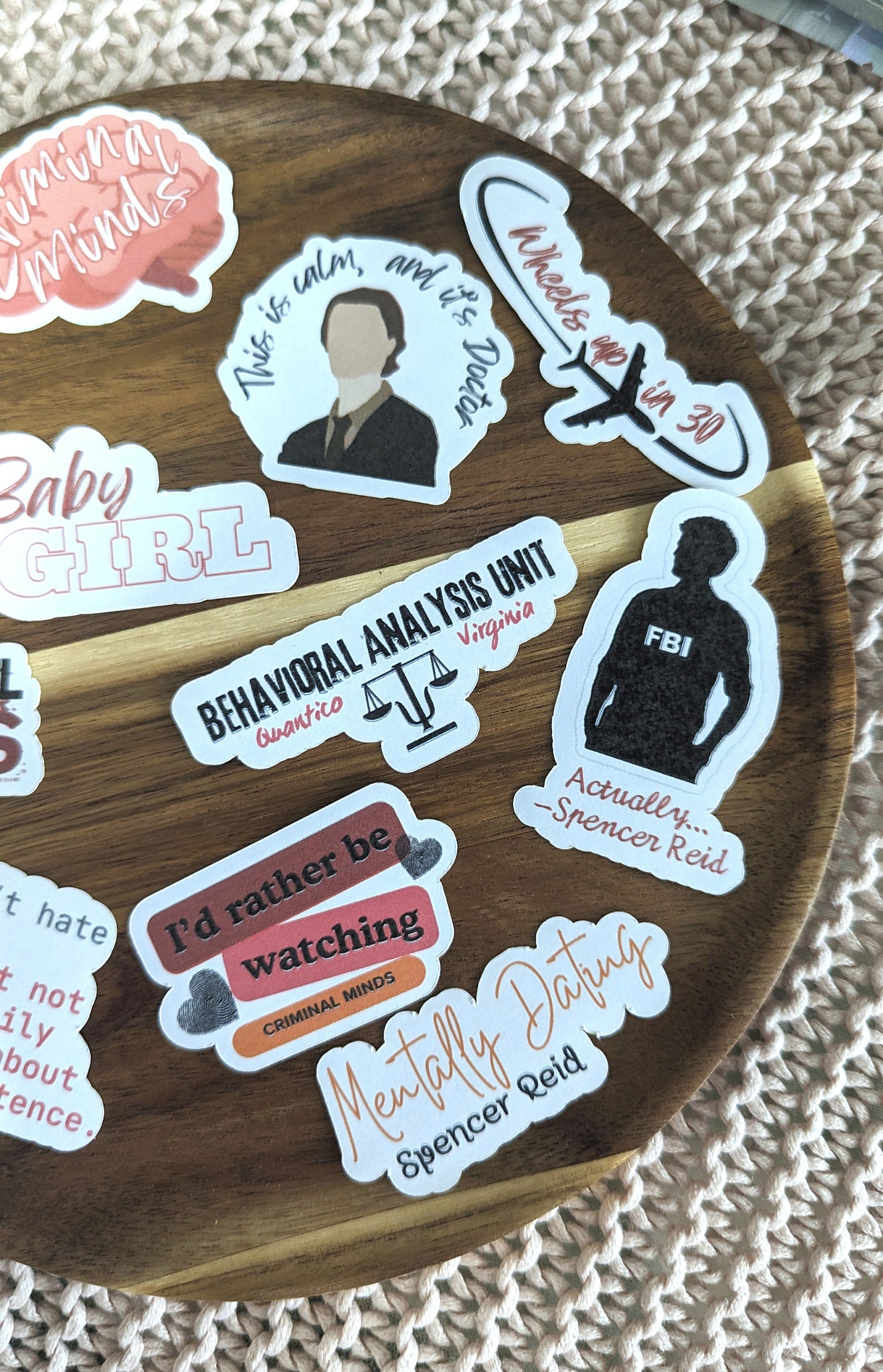 Criminal Minds Sticker Bundle Holographic Overlay Perfect for Bookish ...