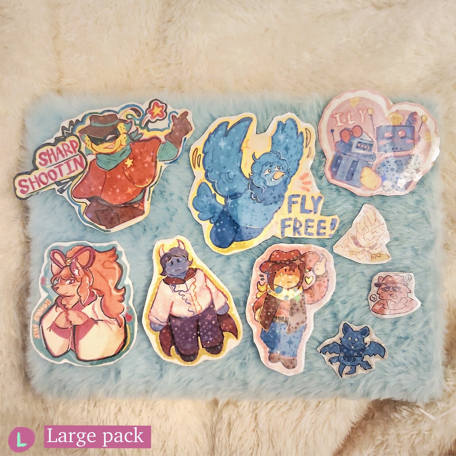 UNDERTALE YELLOW Holographic 9 Piece Vinyl Sticker Pack, Water ...