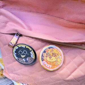 Regretevator Button Pins - Pilby , Gnarpy , Bive , Split , Prototype ...