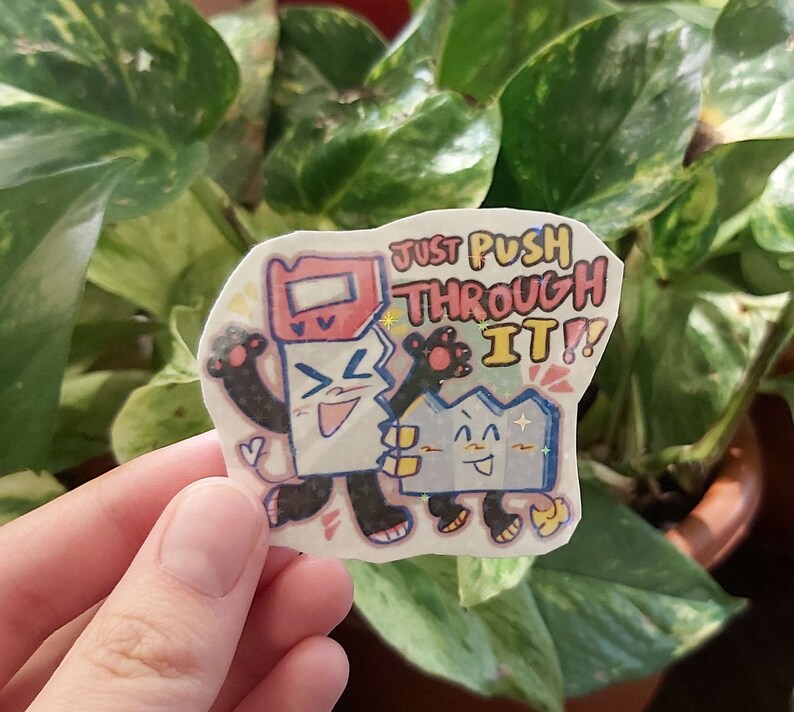 Saw and Gaty Holographic Vinyl Sticker BFDI / BFB / TPOT Water ...