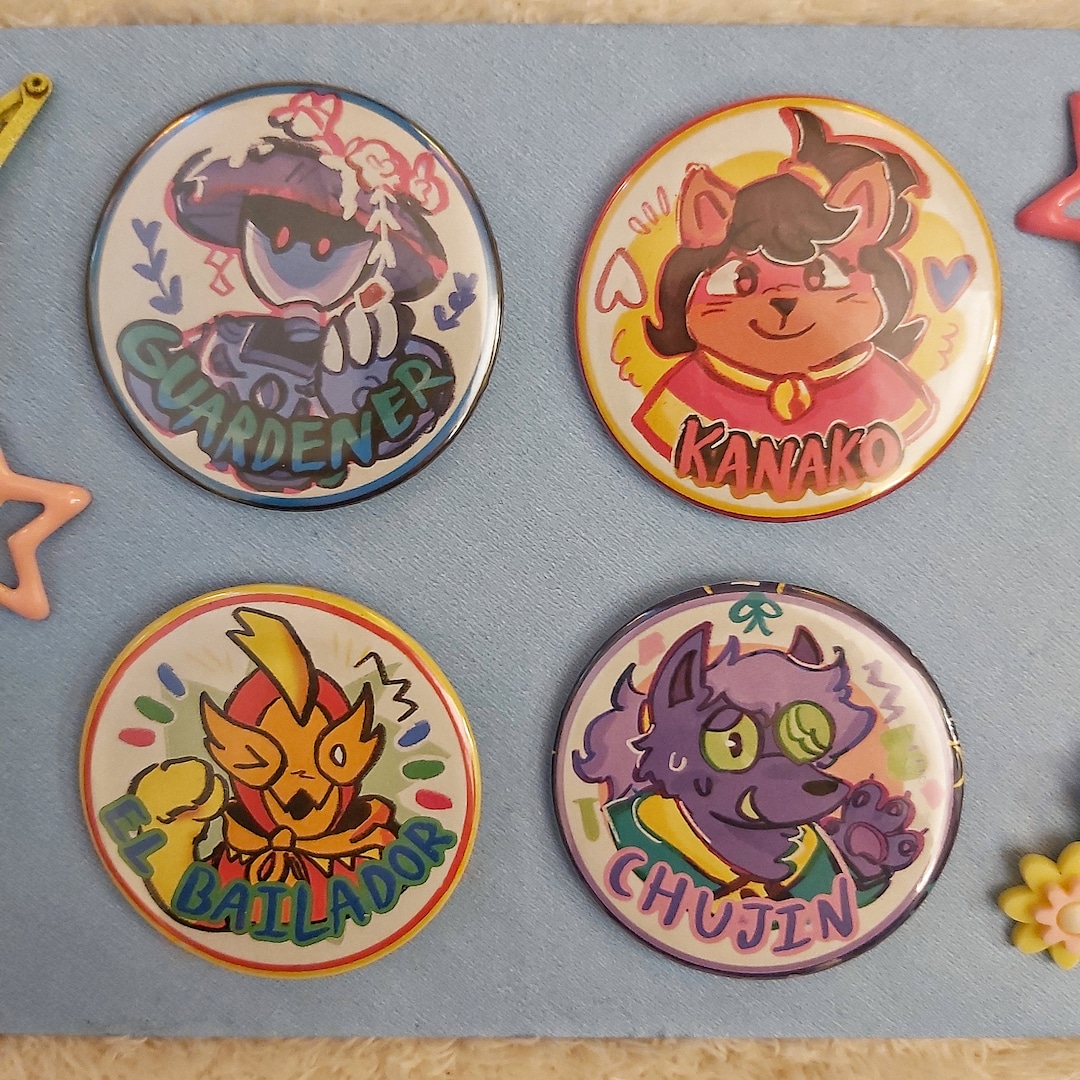 Side Characters UNDERTALE YELLOW Button Pins - Koniko , Chujin , El ...