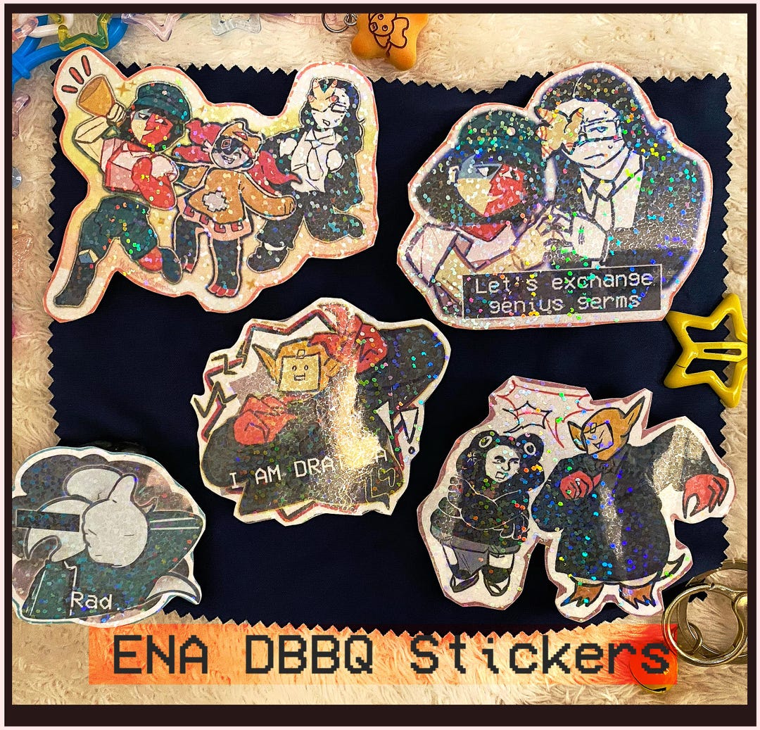 ENA Dbbq STICKER Pack, Holographic Vinyl -- Dream Barbeque Ena Joel G ...