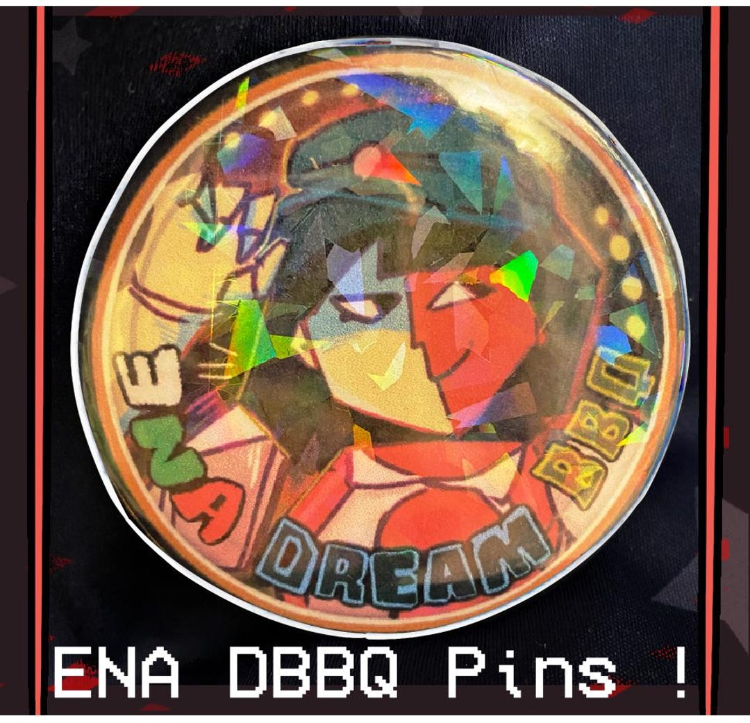 ENA DBBQ Holographic Button Pins || Dream Barbeque - 2.25" - Etsy