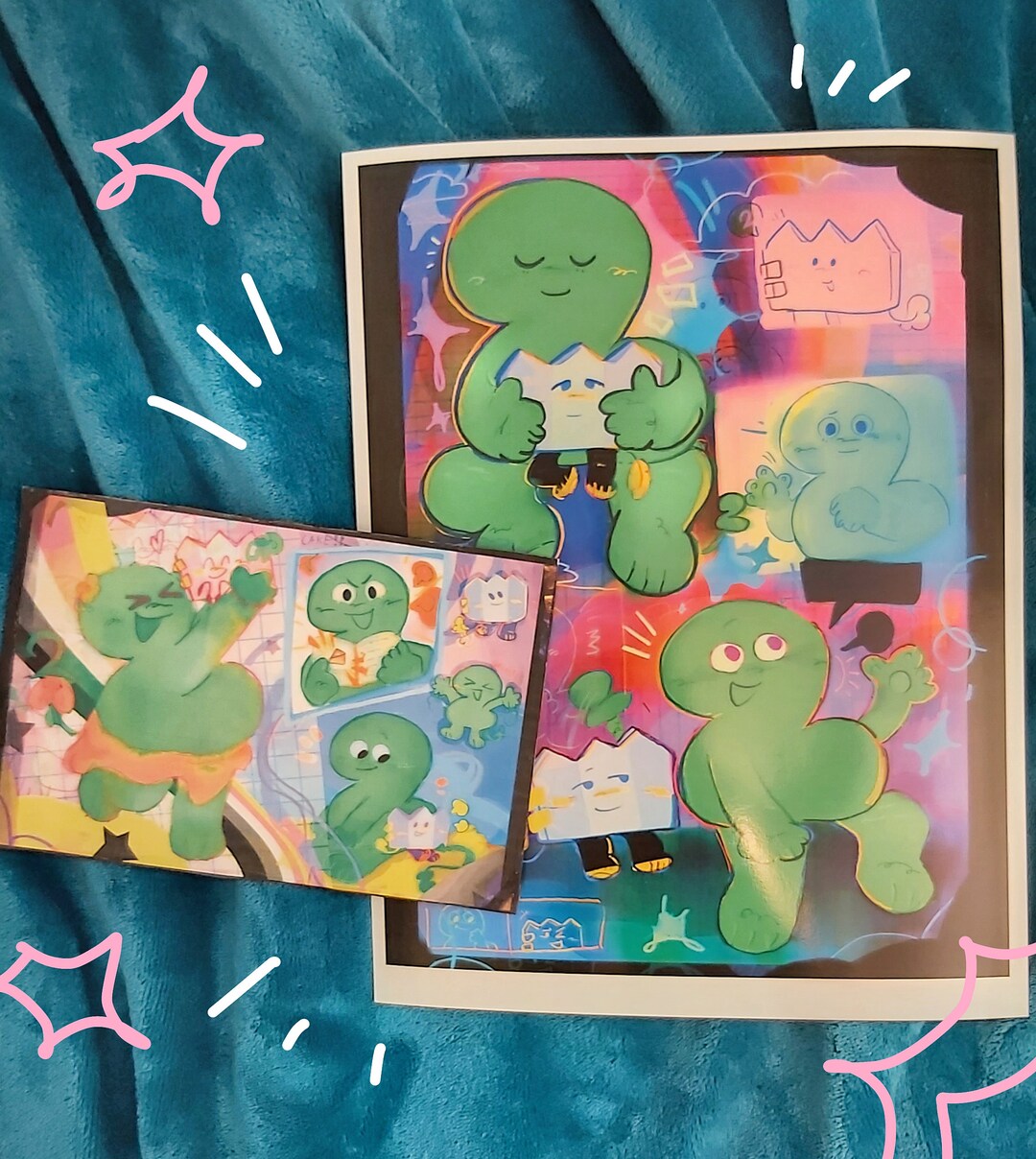 Two and Gaty Physical Art Prints -- TPOT / BFB / BFDI / Xfohv , Object ...