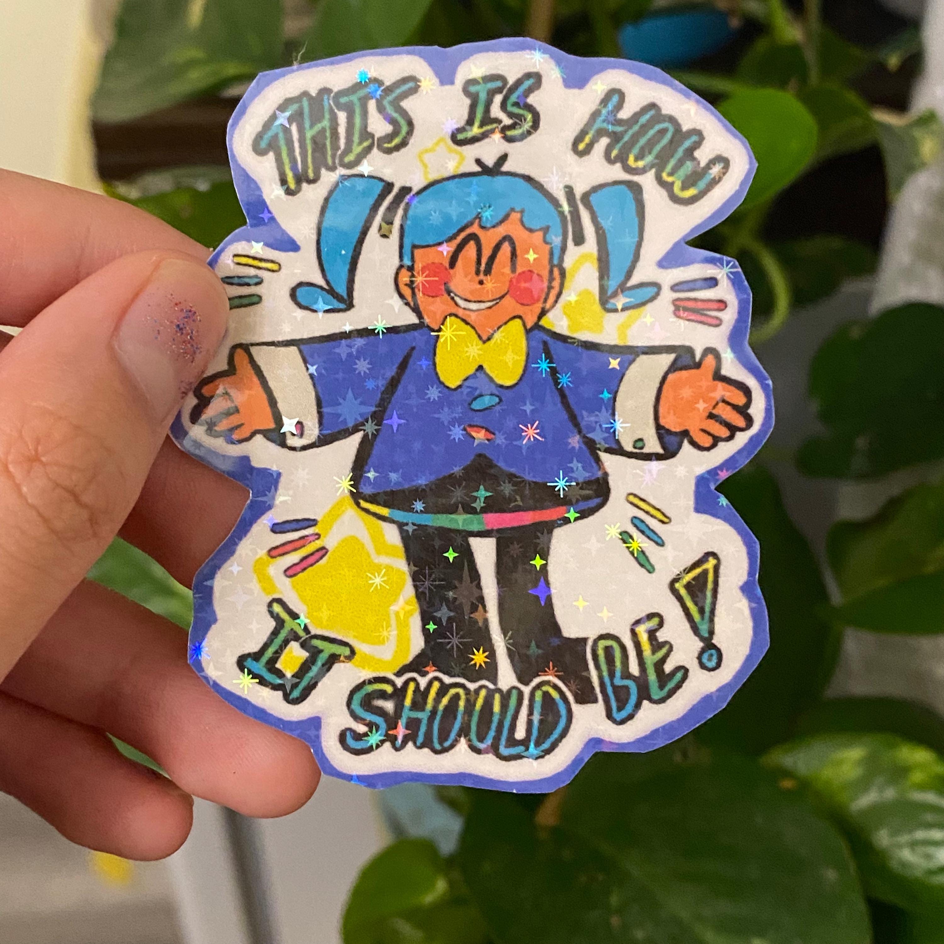 HATSUNE MIKU Static Flavor Foley Stickers - Holographic Decal - Etsy