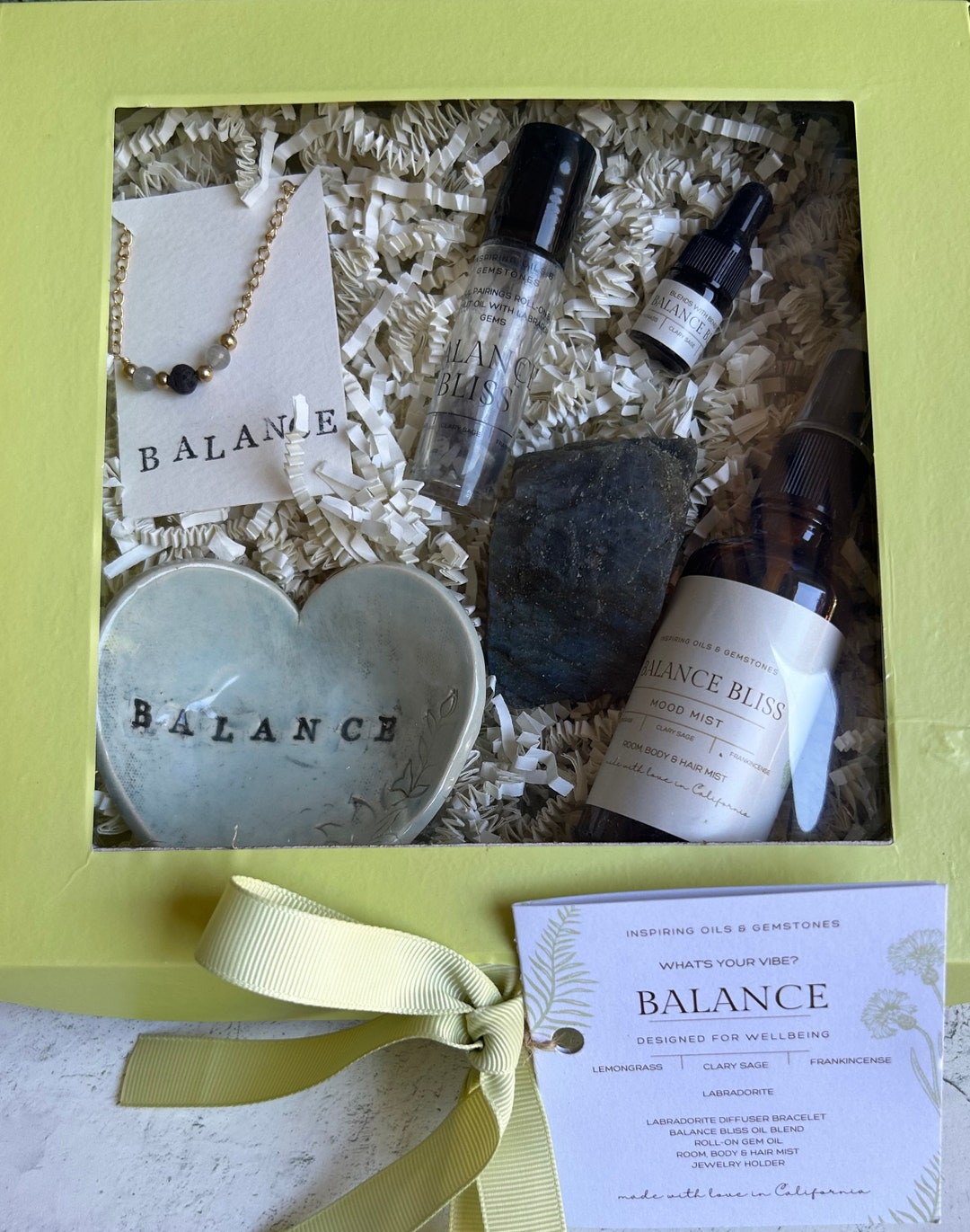 Balance Gift Box - Spiritually Healing With a Labradorite Gemstone ...
