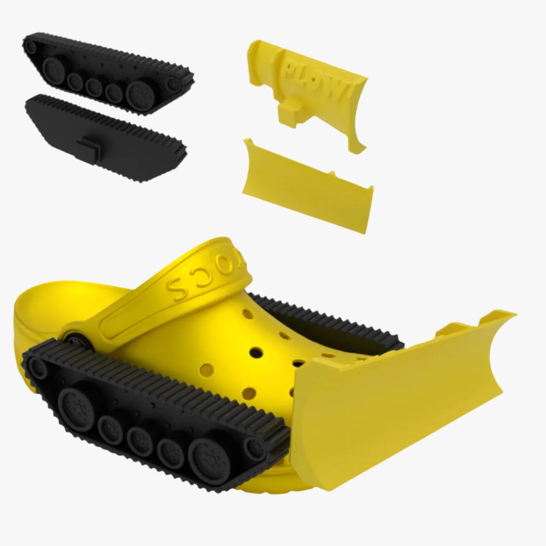 Bull Dozer Set for Crocs 1PC - Etsy