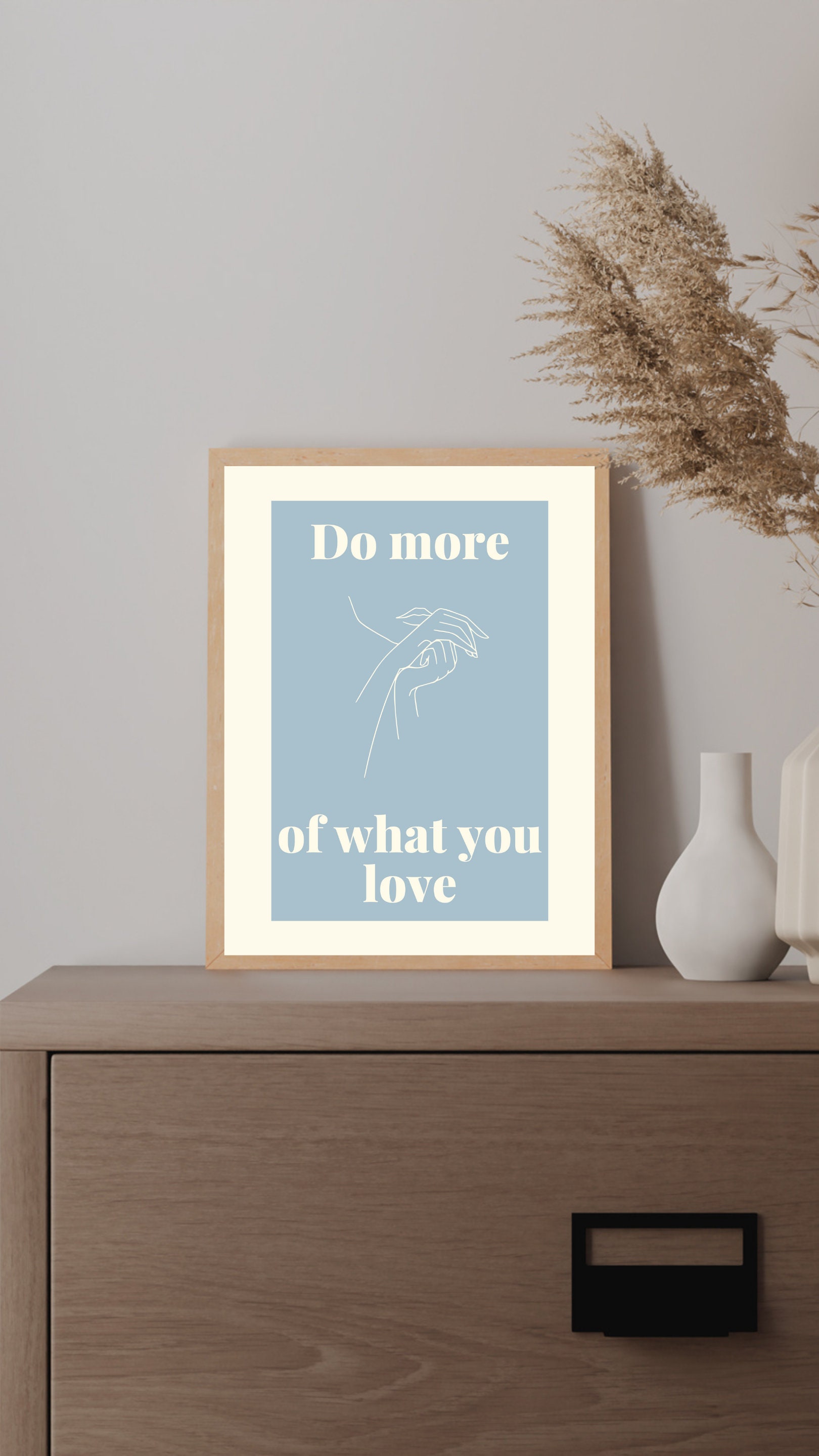 Blue do More of What You Love Poster - Etsy