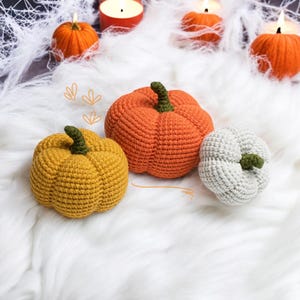 Pumpkin Crochet Pattern, 3 Sizes, Halloween Pattern, Fall, No-sew ...