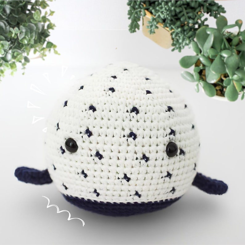 Whale Crochet Pattern, Whale Amigurumi, Animal Crochet, Cute Crochet ...