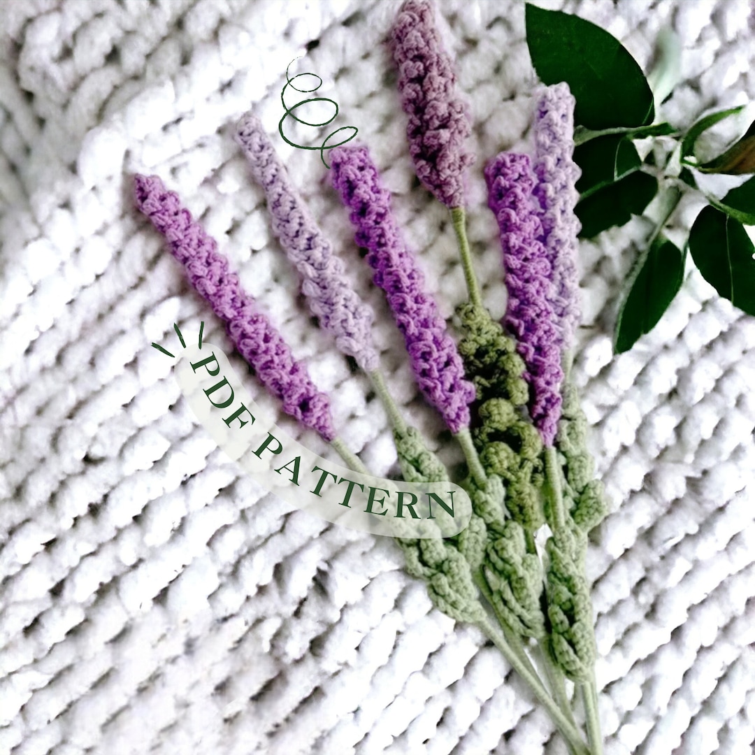 Lavender Crochet Pattern, Lavender Flower, Amigurumi, Digital PDF ...