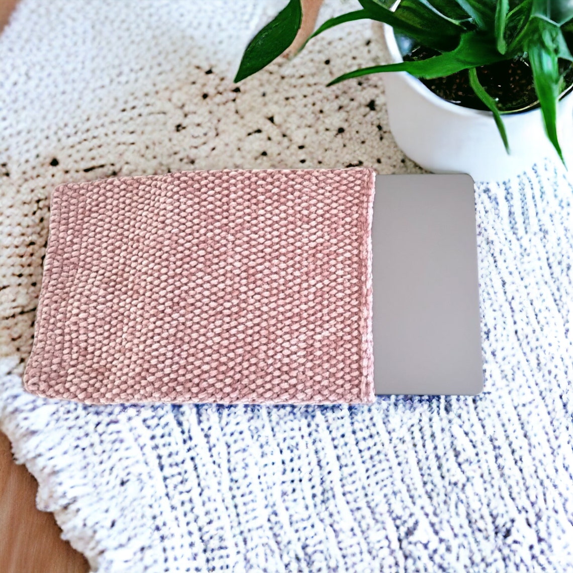 No-sew Laptop Case Crochet Pattern, Crocheted Laptop Case, No-sew ...