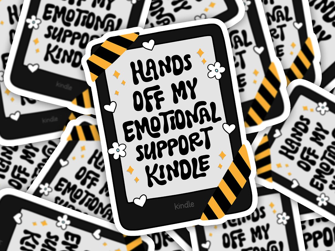 Emotional Support Kindle Sticker Tumbler Booktok Bookish Reader ...