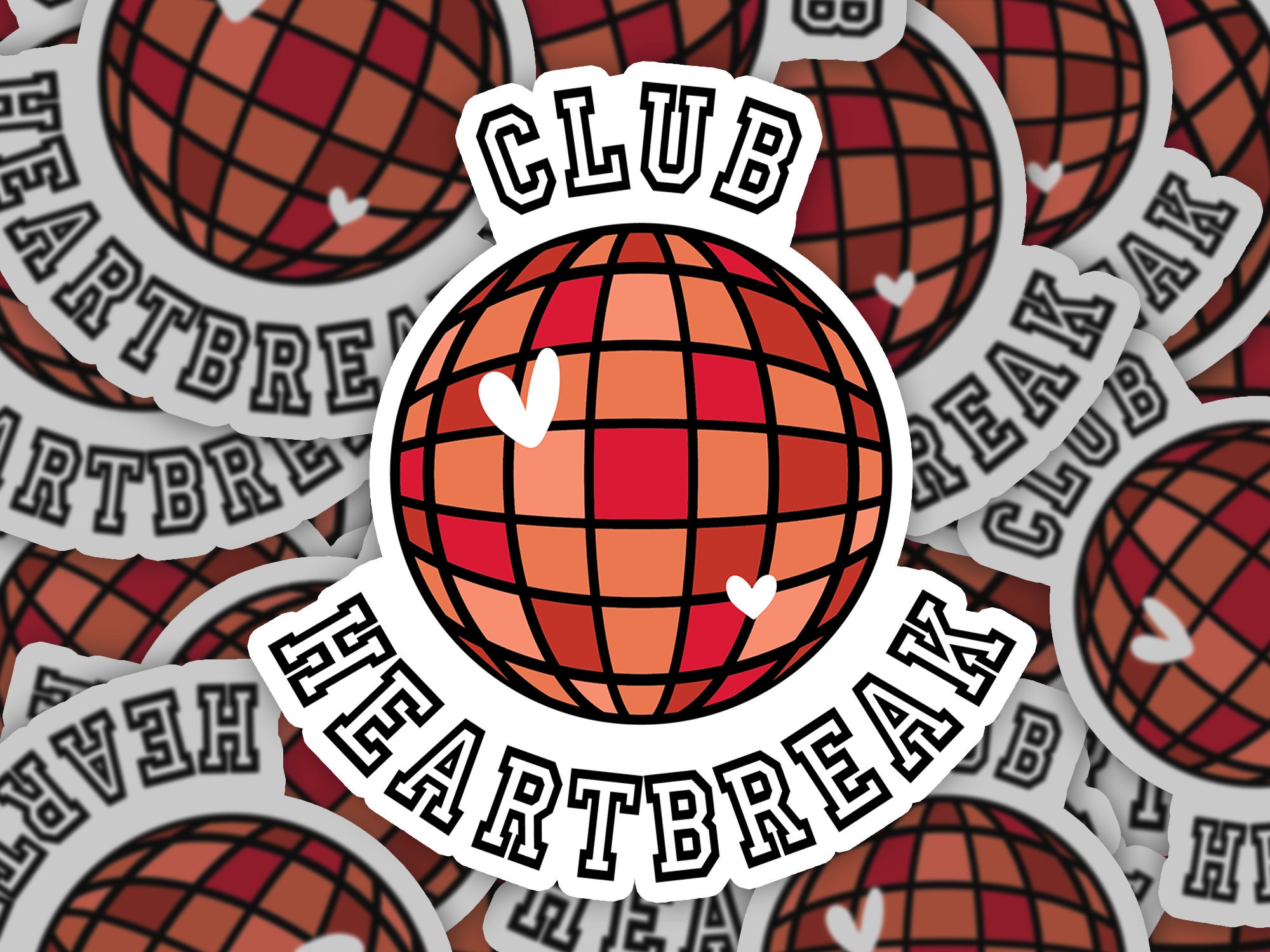 Club Heartbreak Sticker Holographic Die Cut Sticker Self Care ...
