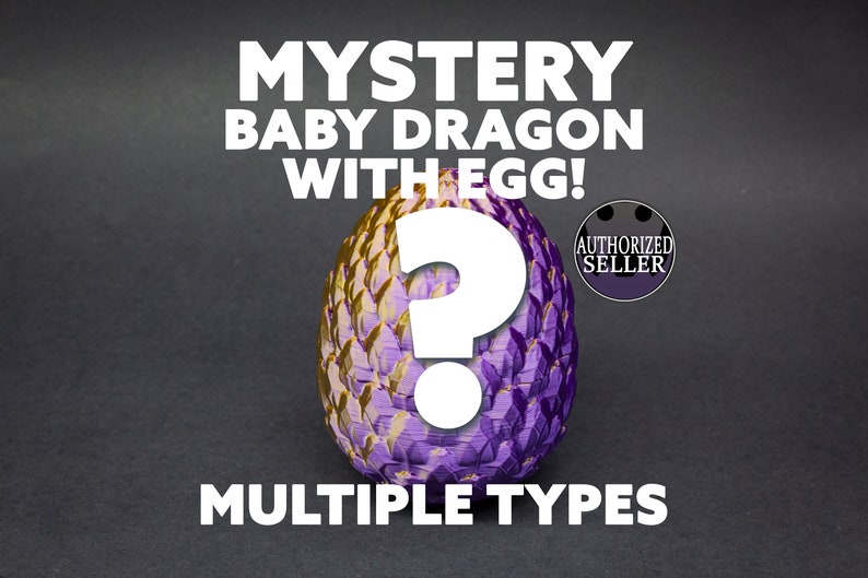 Mystery 5 Baby Dragon With Egg Multiple Types Articulated Dragon ...