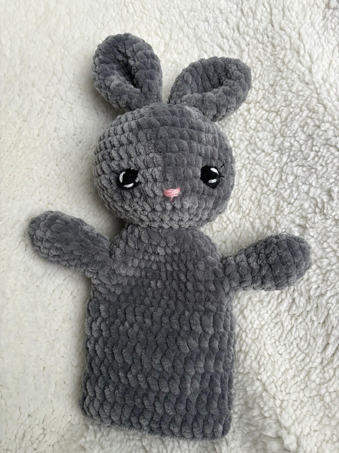 Made to Order Bunny Puppet | Bunny Crochet Puppet | Interactive Toys - Etsy