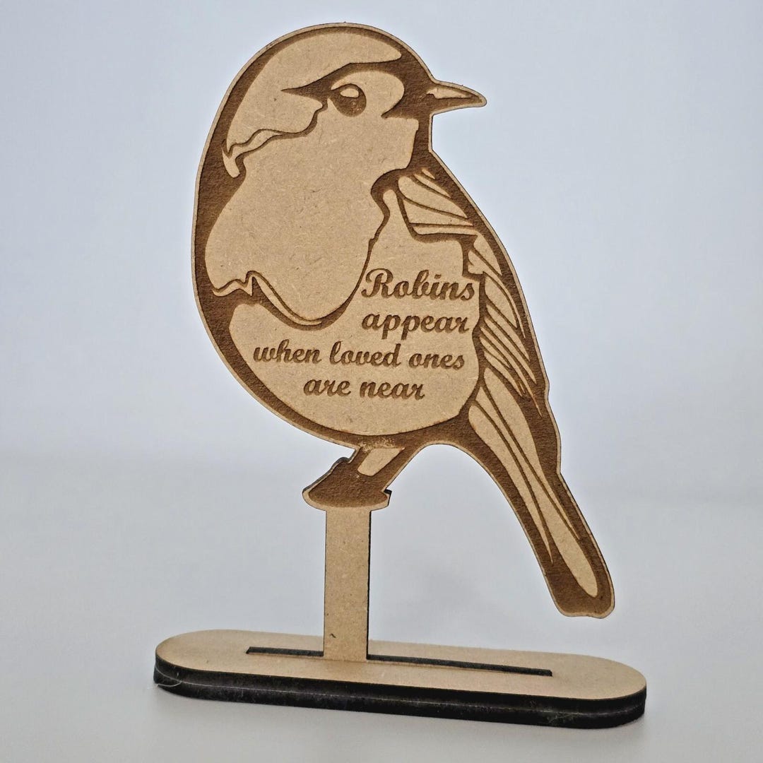 Robin Memorial Plaque Free Standing Great Gifts Keepsake Birthday - Etsy