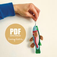 Felt Sharks PDF Pattern, Felt Ocean Animals Sewing PDF, Hand Sewing ...