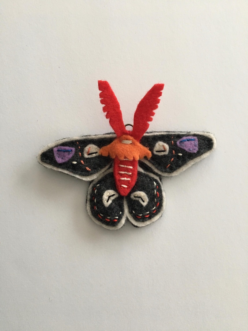 Mammoth Moth Ornament | Whimsical Nature Themed Ornament | Cecropia ...