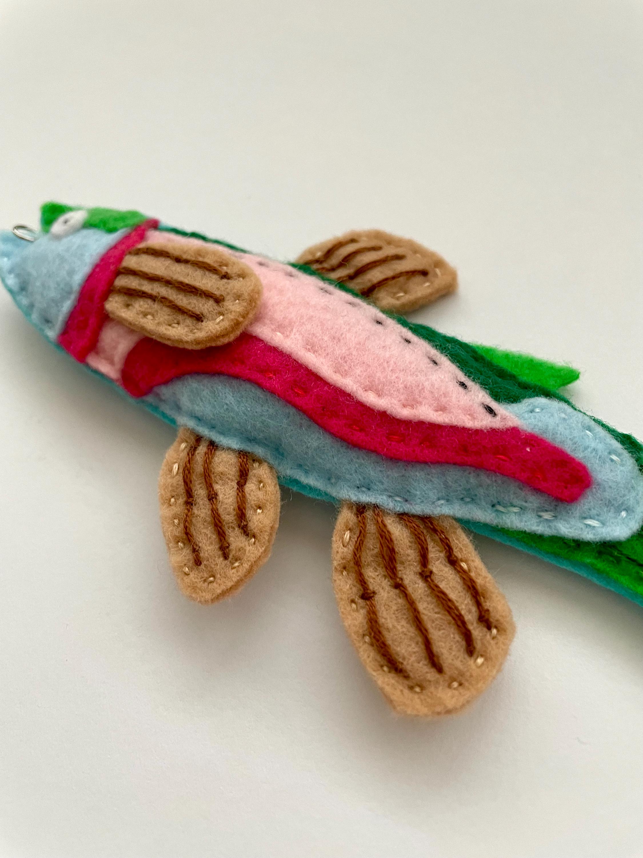 DIY Felt Rainbow Trout Ornament Sewing Pattern (PDF Download) - Etsy UK