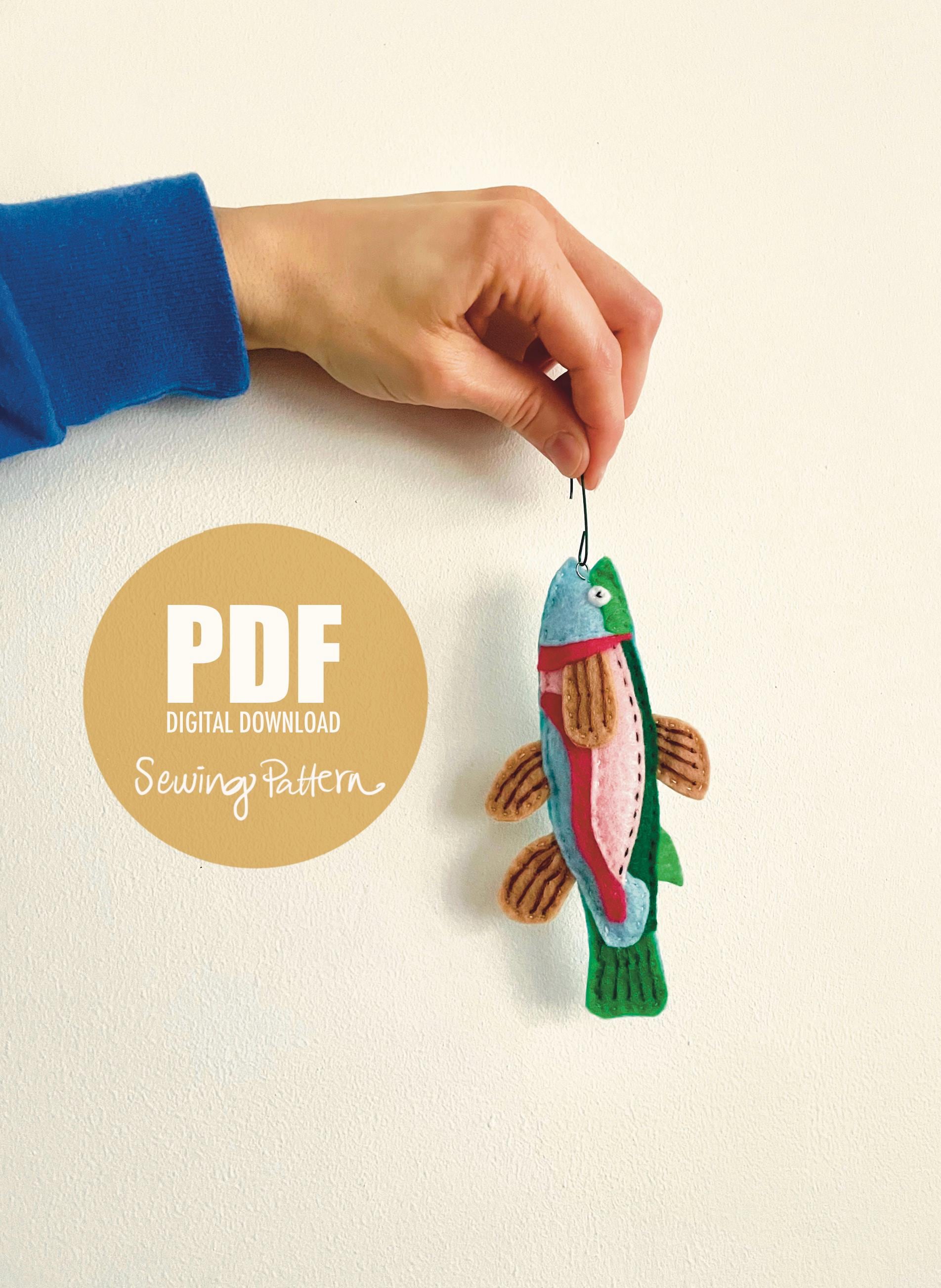 DIY Felt Rainbow Trout Ornament Sewing Pattern (PDF Download) - Etsy