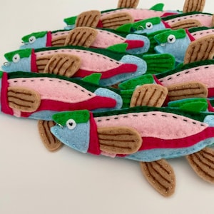 DIY Felt Rainbow Trout Ornament Sewing Pattern (PDF Download) - Etsy