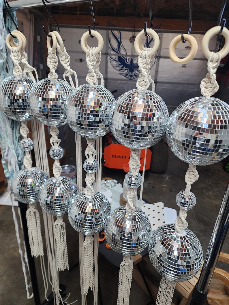 Double Disco Ball Hanger - Etsy