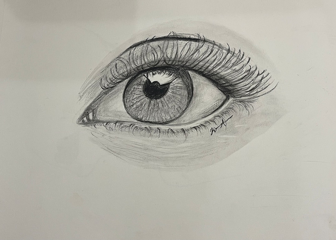 Original Hand-drawn Eye - Etsy