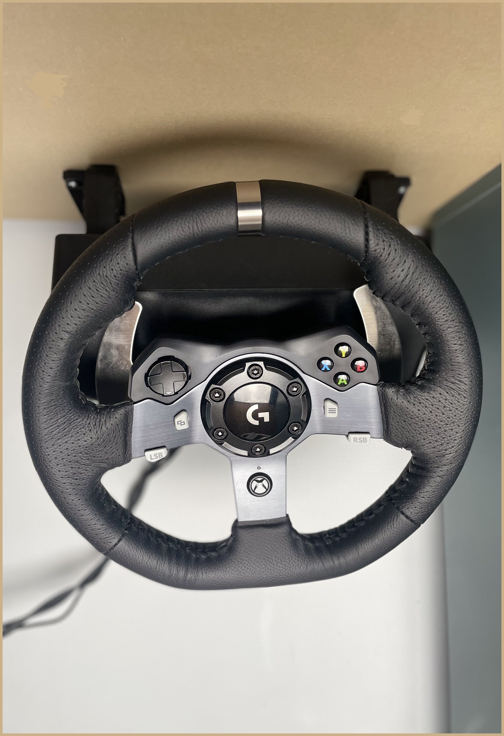 Under Desk Storage Solution Sim Racing Wheel and Shifter, Compatible ...