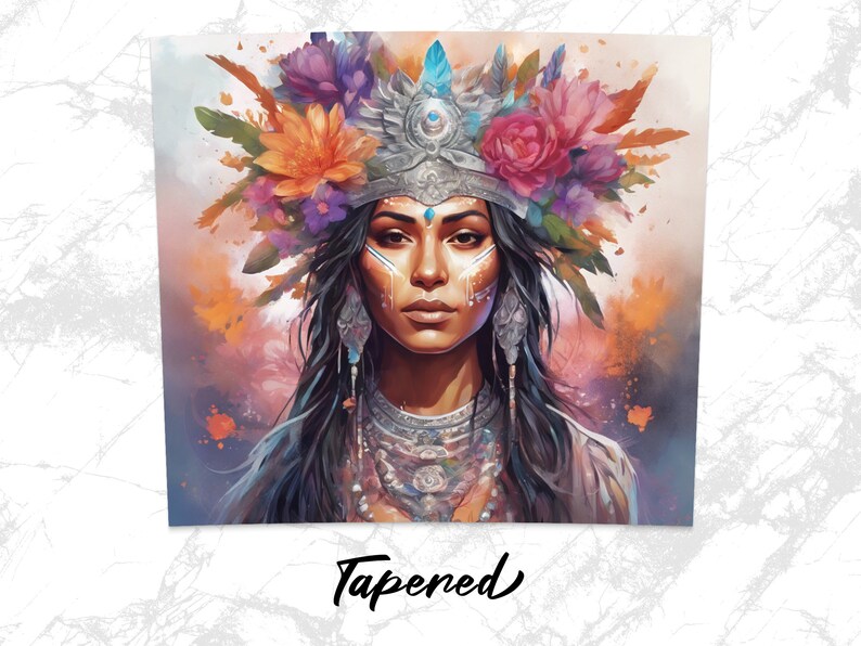 Mystic Princess Tumbler Wrap, Fantasy Floral Digital Download ...