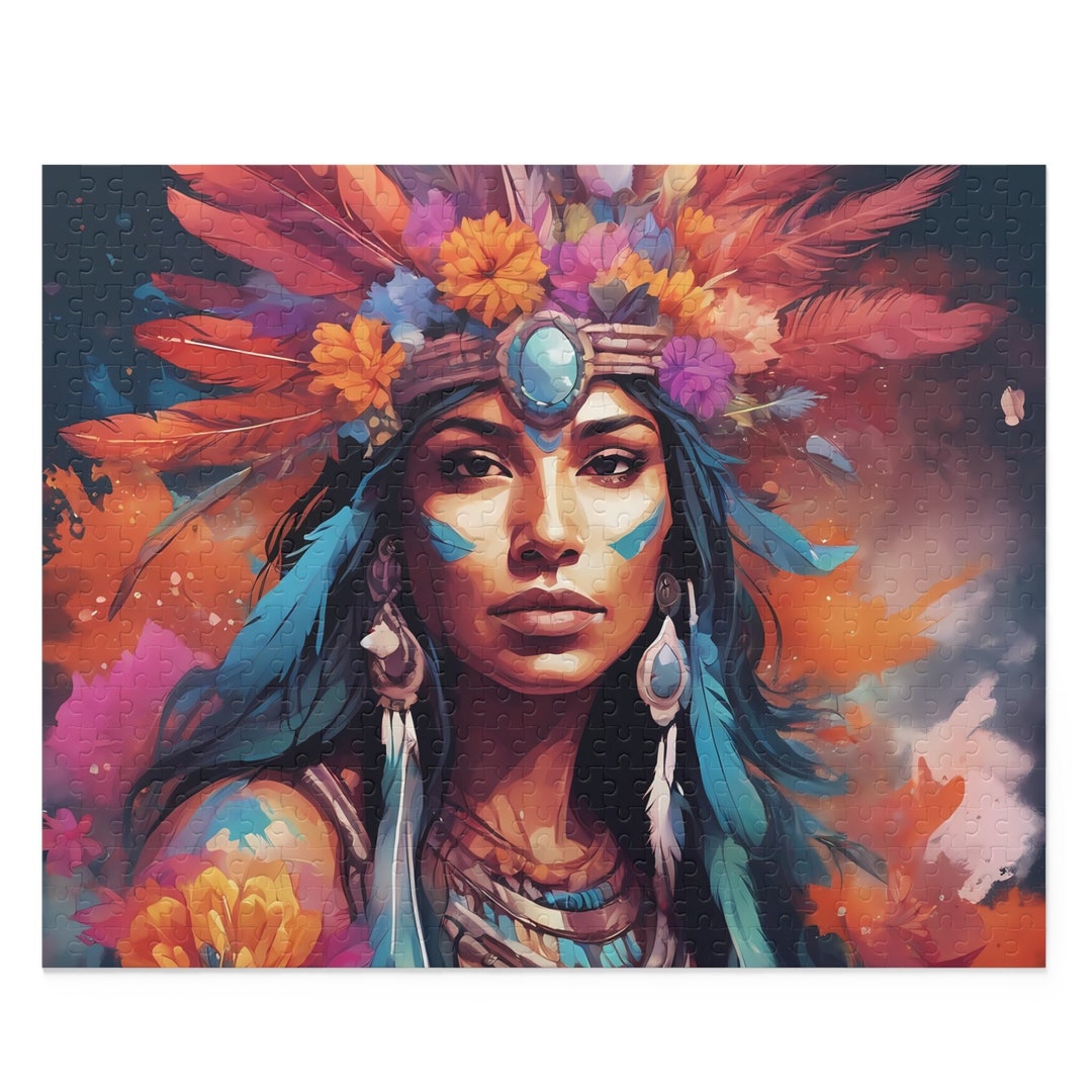 Mystic Princess Jigsaw Puzzle, Ethereal Princess, Fantasy Native ...