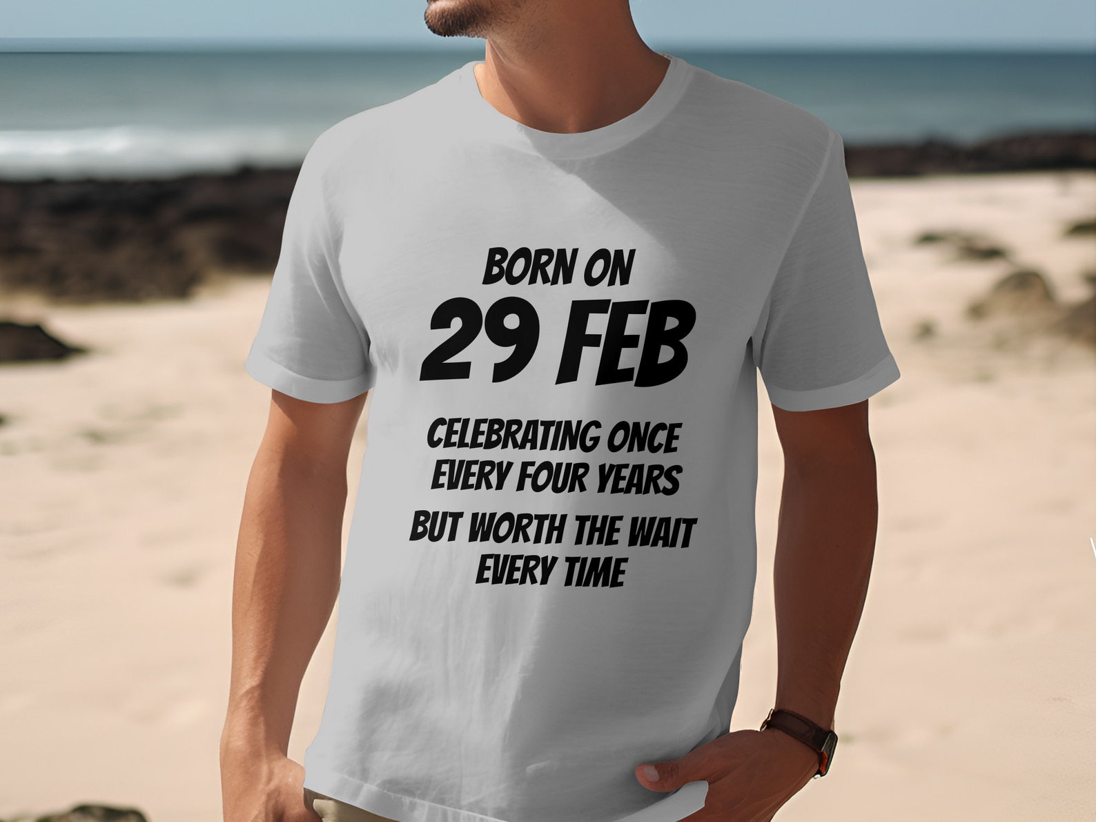 Leap Year Birthday Shirt, Born on Feb 29, Celebrate Once Every Four ...