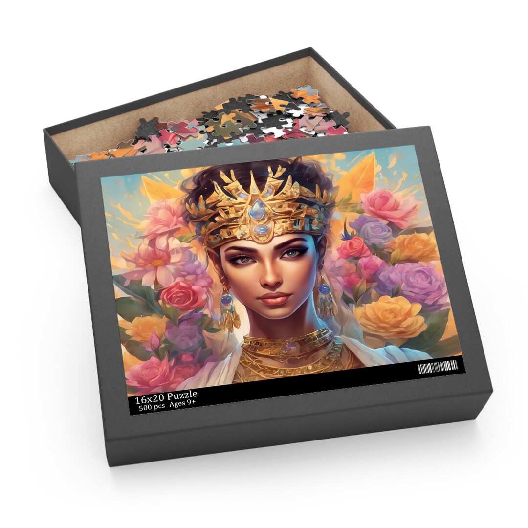 Mystic Princess Puzzle, Ethereal Princess Jigsaw, Fantasy Floral Art ...