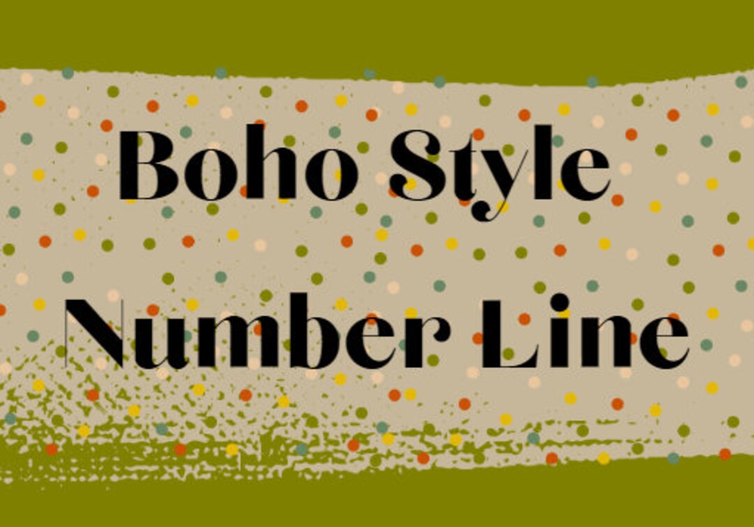 Boho Number Line - Etsy