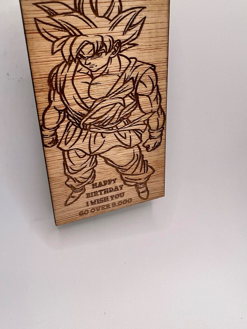 Birthday Gift Goku Dragon Ball Wood Magnet - Etsy