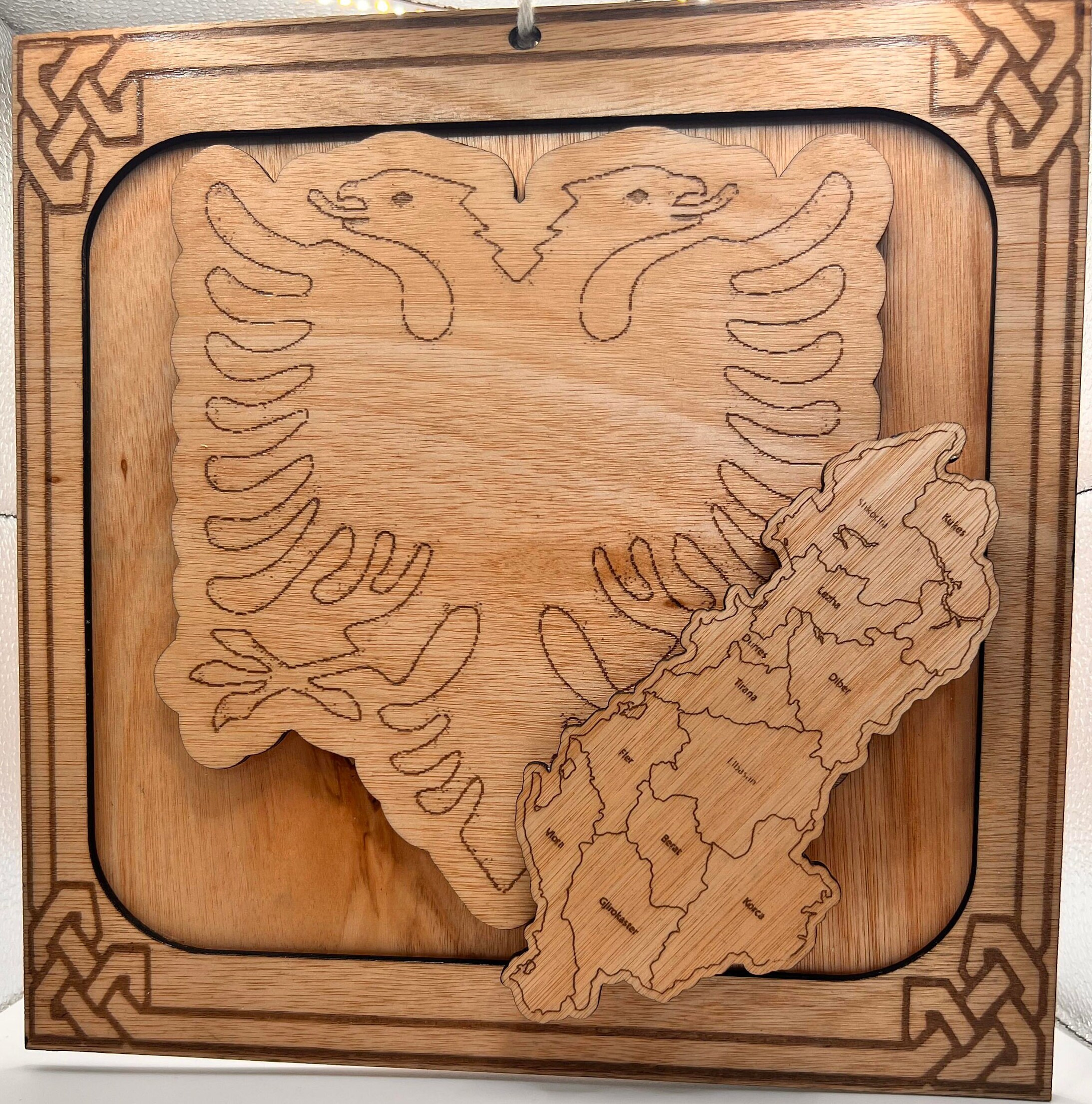Albania Flag Wood Laser Designer - Etsy