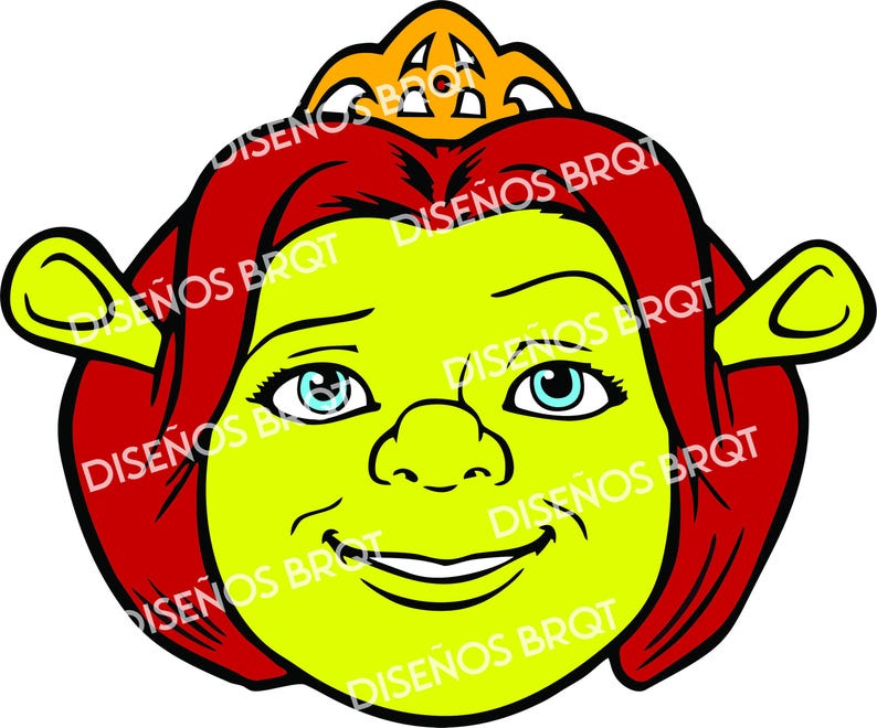 Image Fiona With Crown Png, Pdf, Jpg and Cdr - Etsy